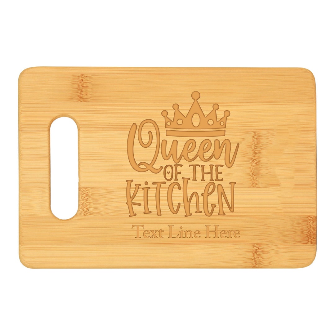 Personalized Cutting Board - Queen of the Kitchen - Wood Cutting Boards ...