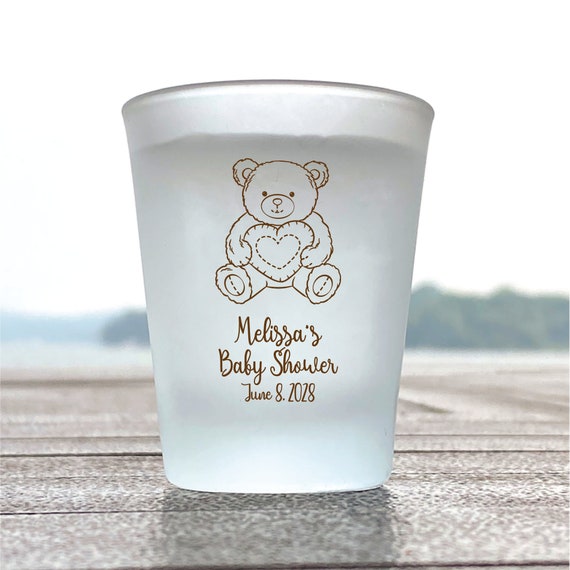 24 Pcs Personalized Frosted Shot Glass Teddy Bear Unique - Etsy