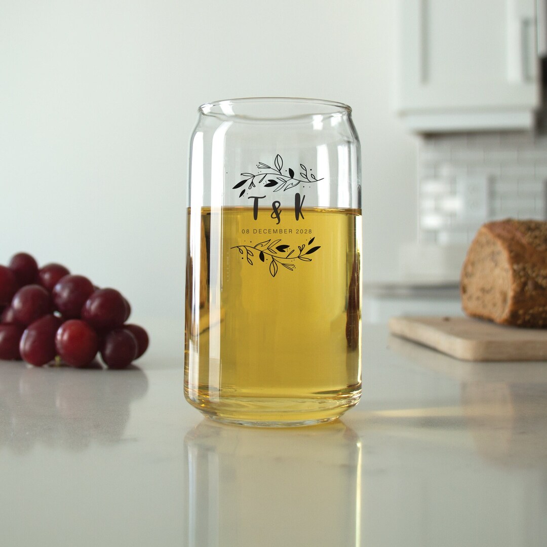 36 Pcs - Personalized Can Glass - Custom Wedding Favor Glasses - Unique ...