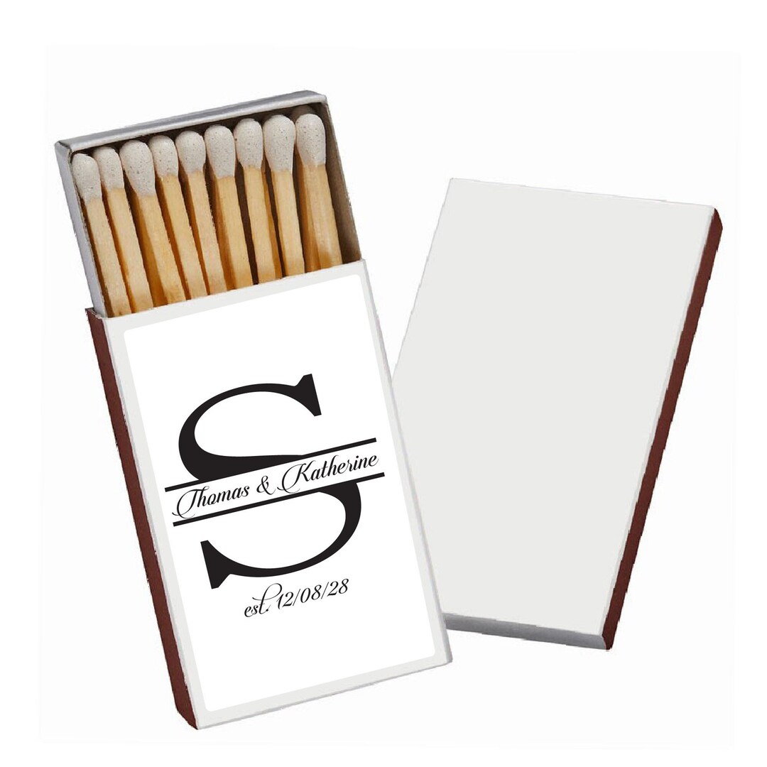 BULK Wedding Matches - Custom Match Boxes - Wedding Favors - Shower ...