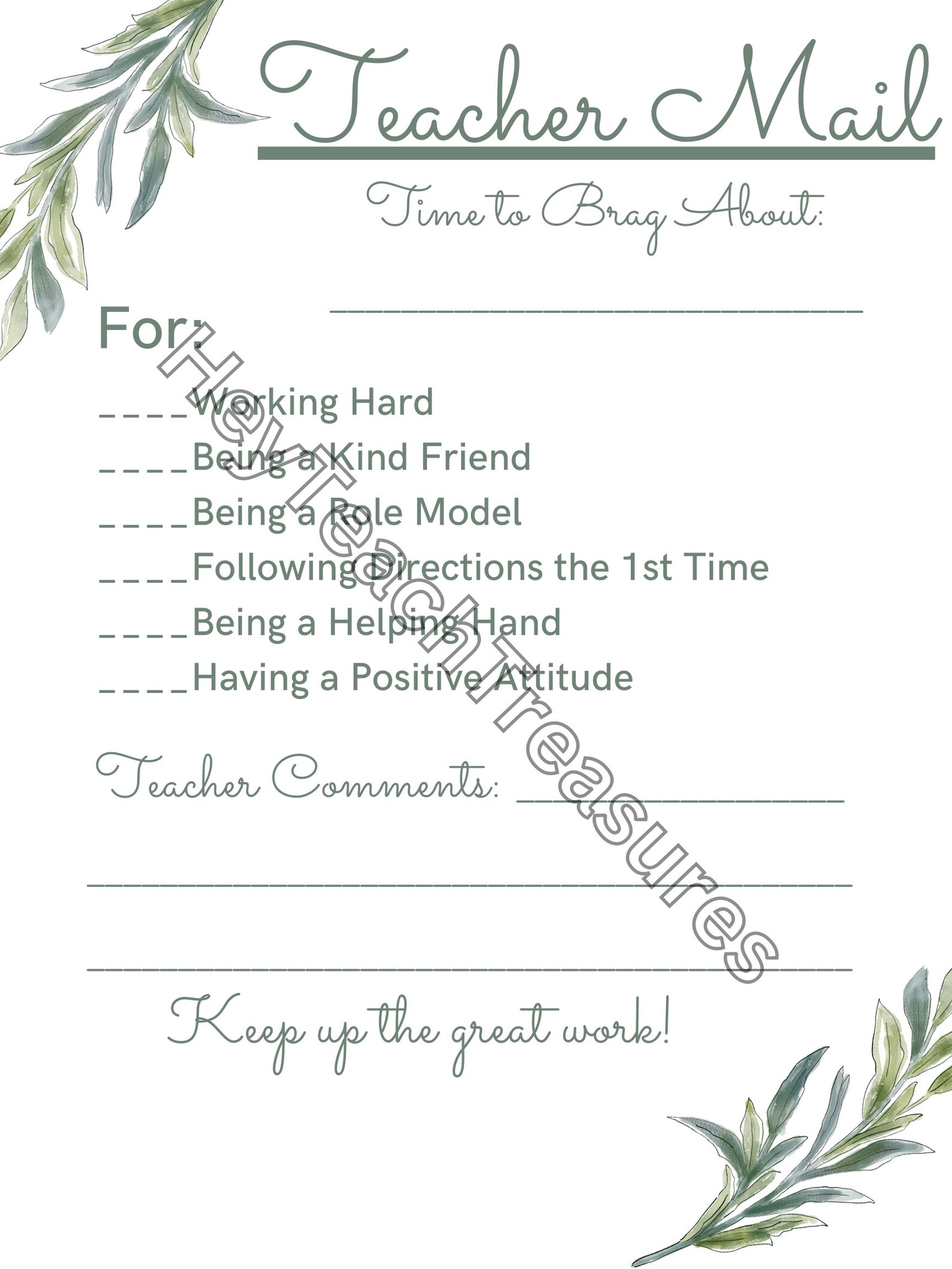 Positive Behavior Acknowledgement for Students - Etsy