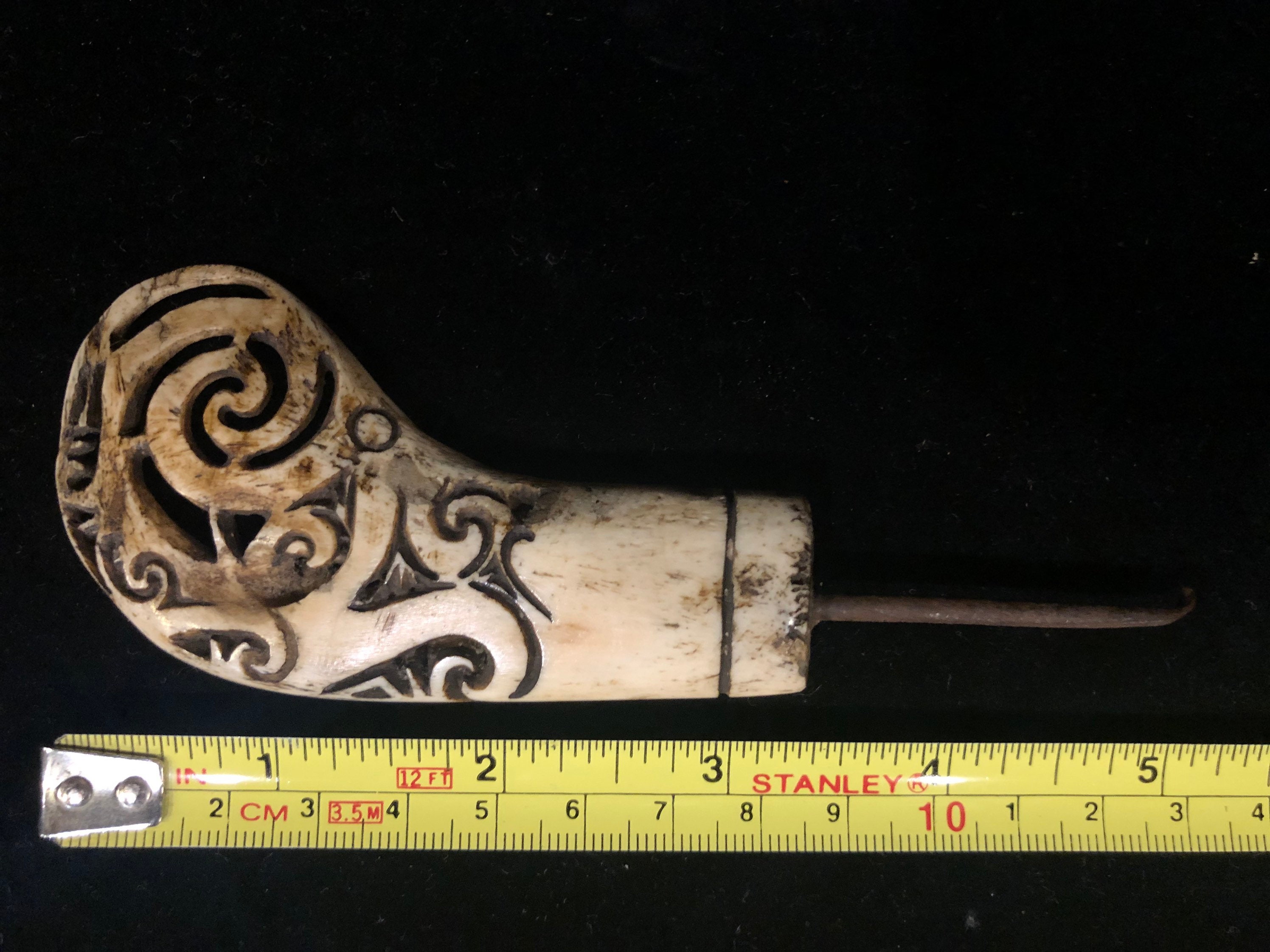 Finely Carved Bone Mats Tool Dayak Borneo - Etsy