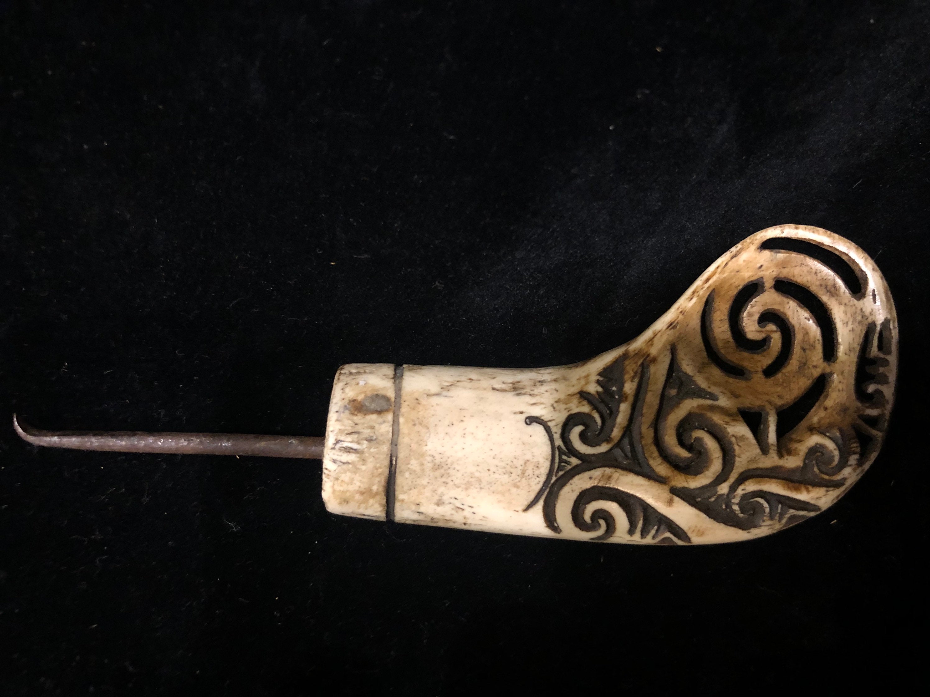 Finely Carved Bone Mats Tool Dayak Borneo - Etsy
