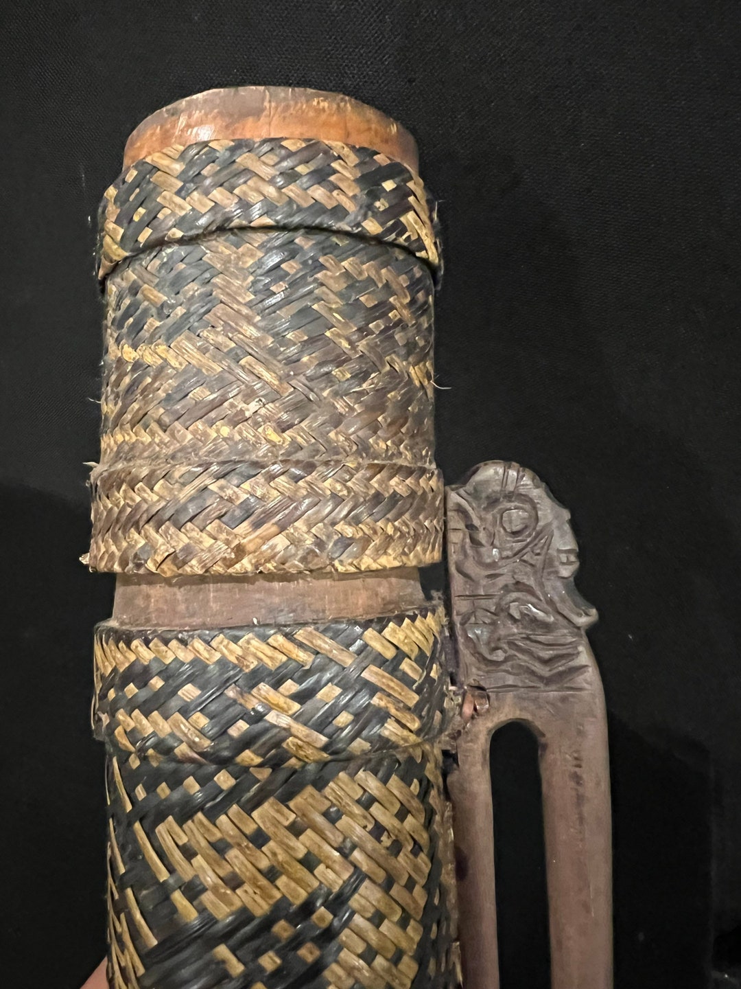 RARE Old Head-hunter Blowpipe Quiver/darts Container for Arrow.dayak ...