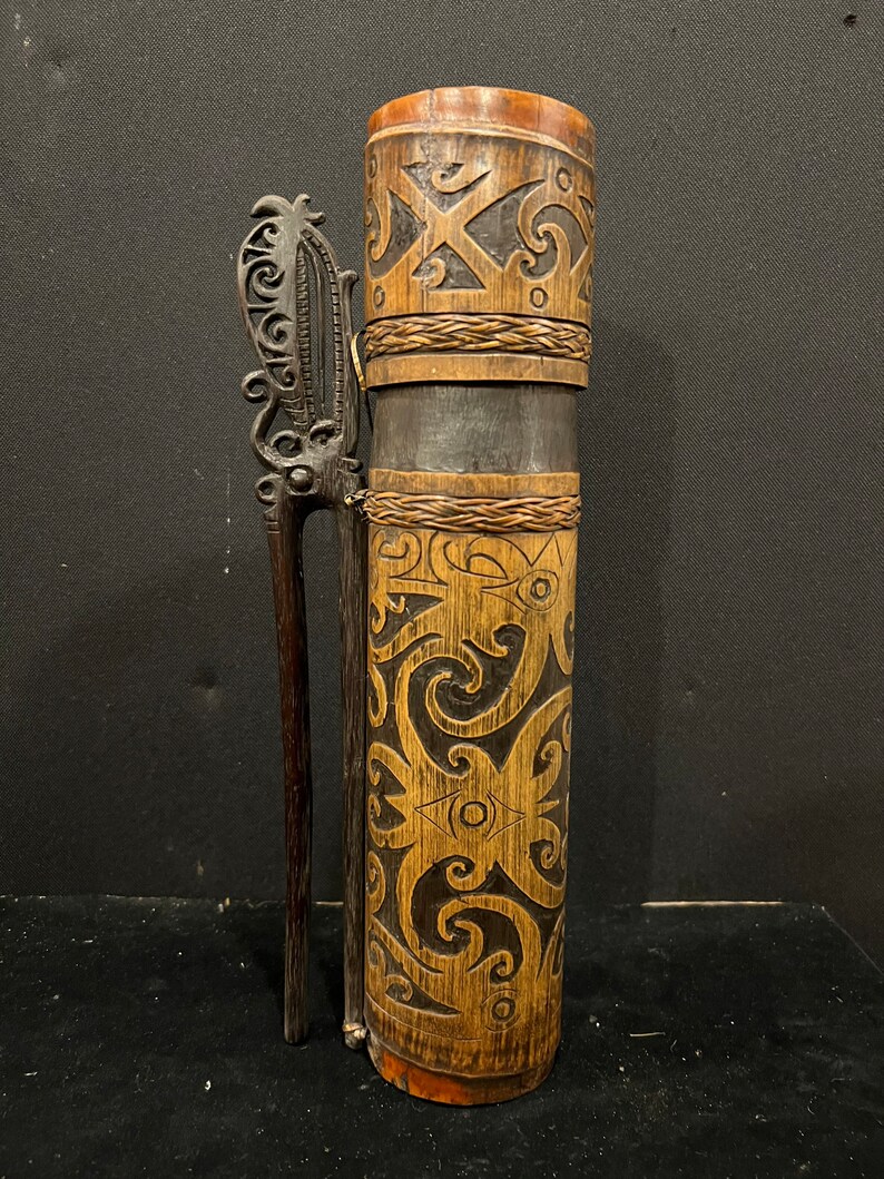 Master Carver Dragon Darts Quiver/bamboo Container With Super - Etsy