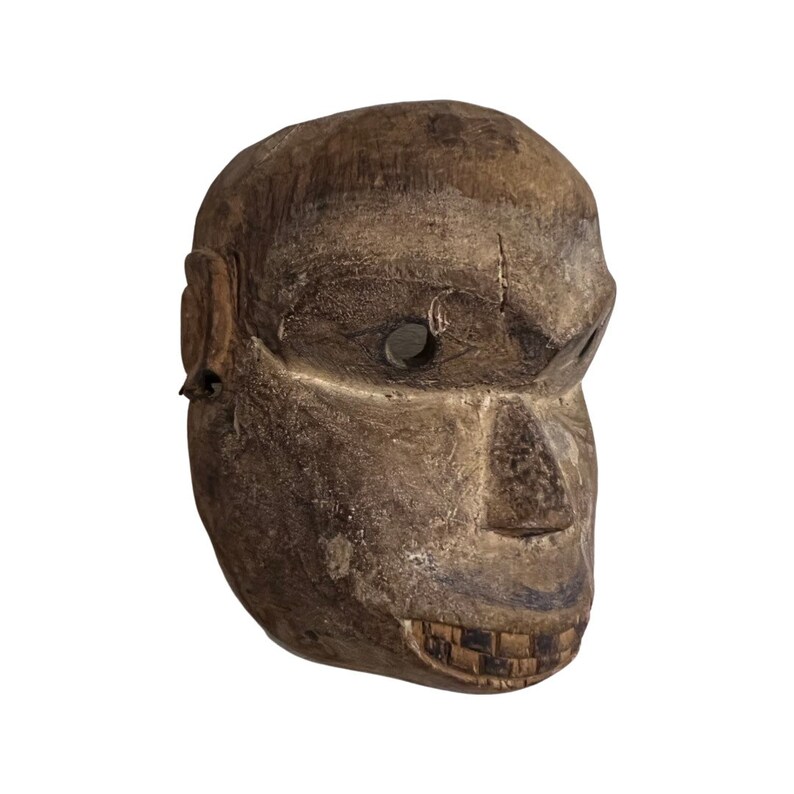 Old Smallest Bidayuh Monkey Like Mask for Shaman Ceremony Purpose Feon ...