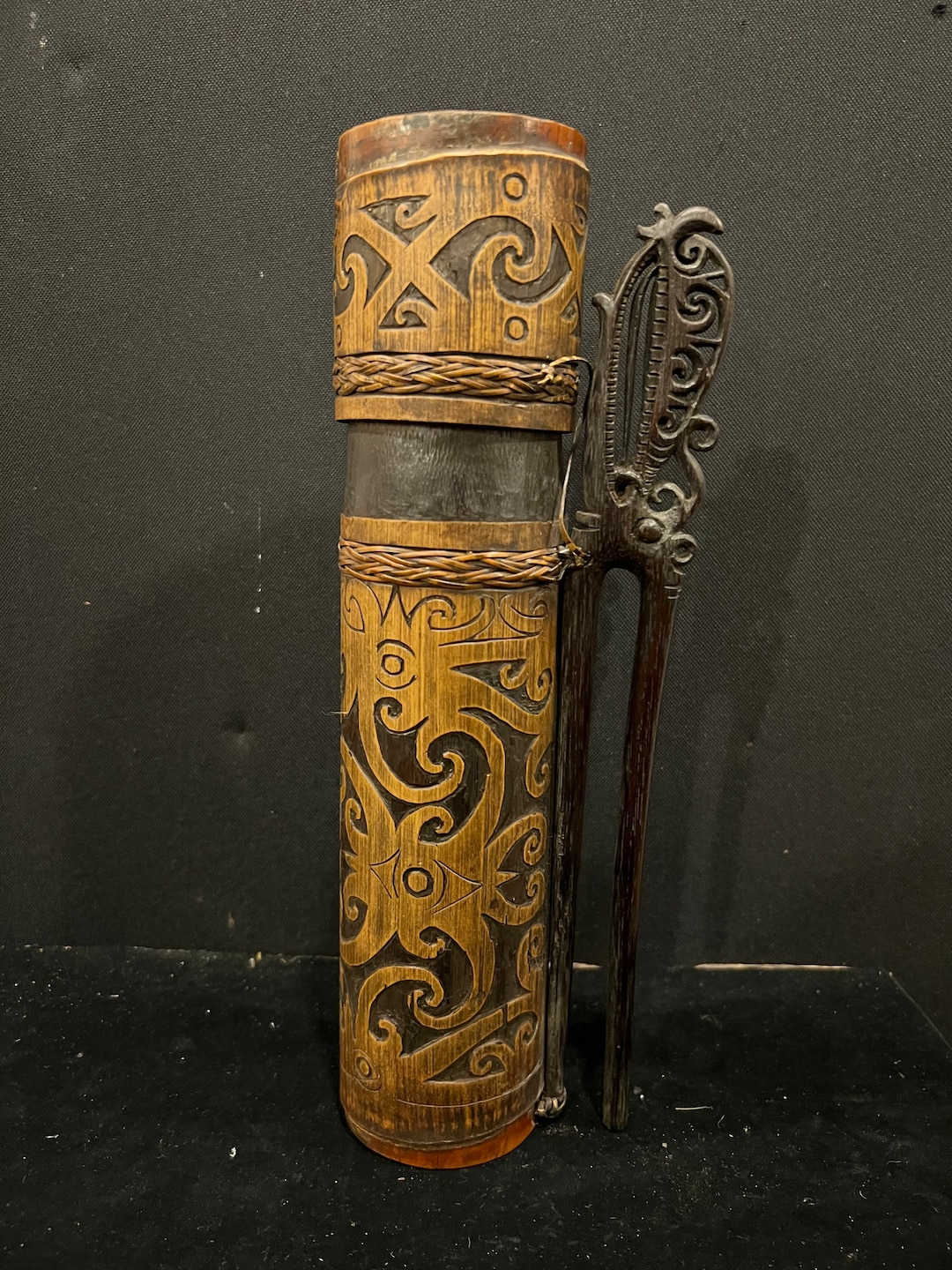 Master Carver Dragon Darts Quiver/bamboo Container With Super Fine ...