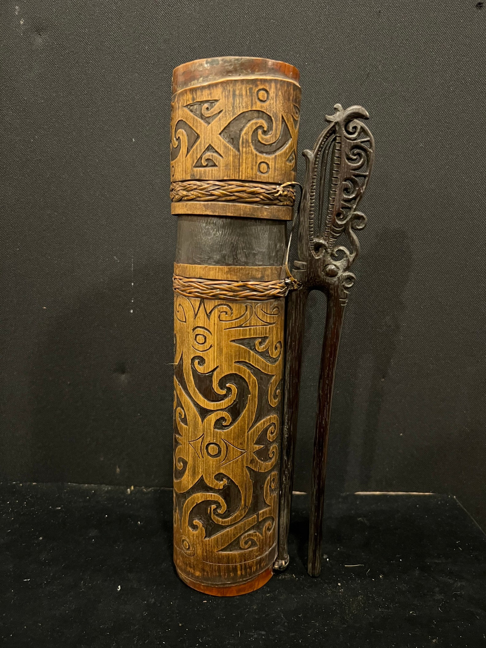 Master Carver Dragon Darts Quiver/bamboo Container With Super Fine ...