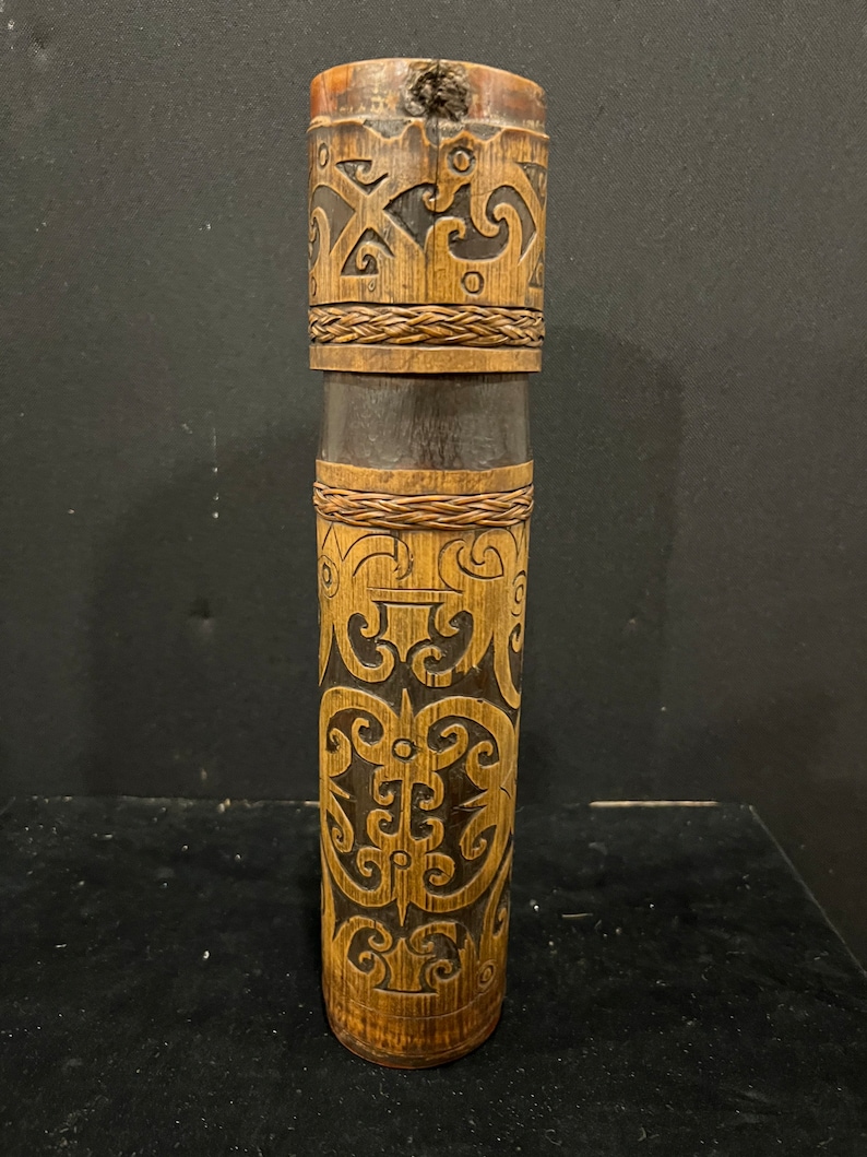 Master Carver Dragon Darts Quiver/bamboo Container With Super - Etsy