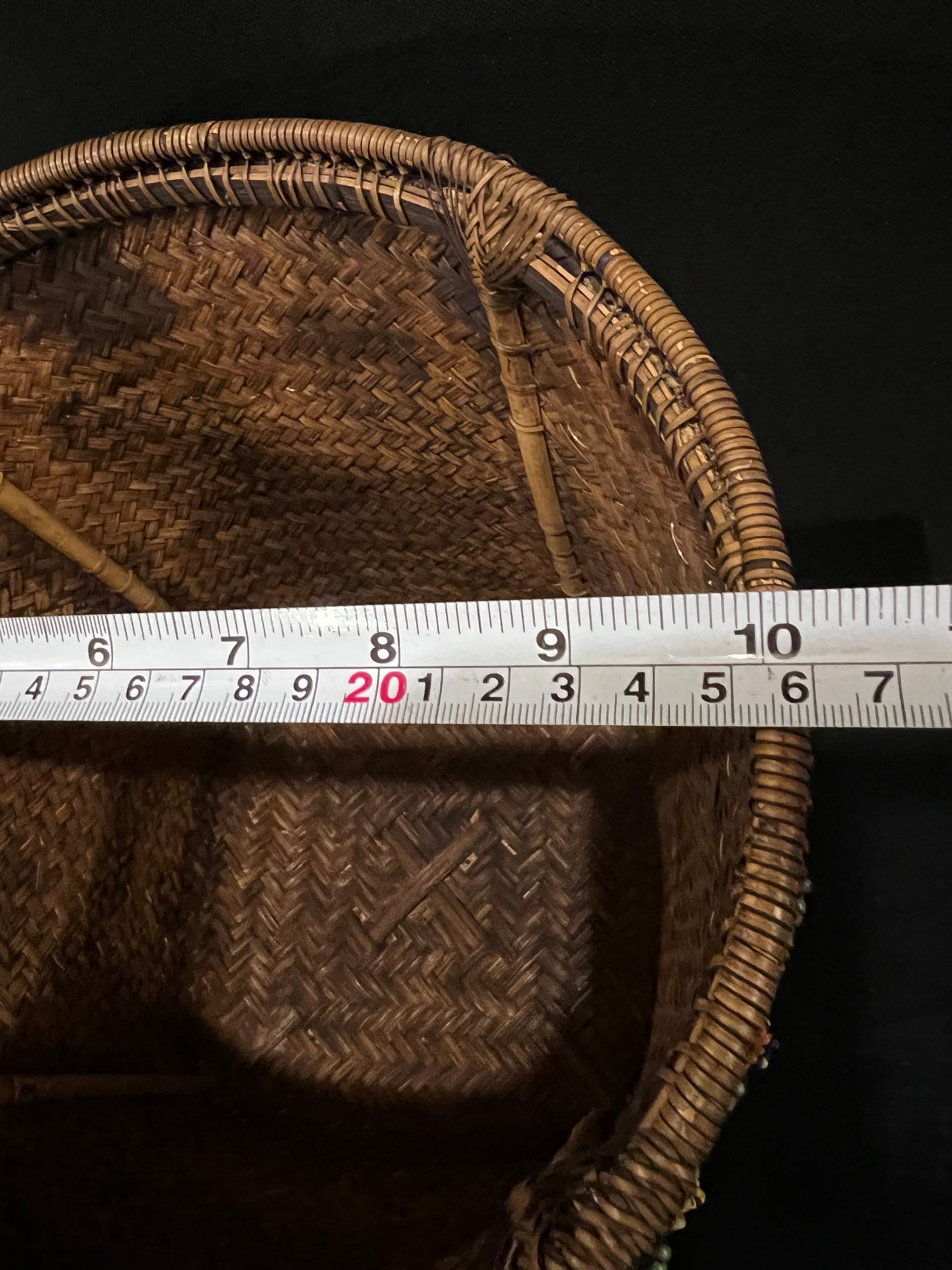 Superb Kayan Kenyah Wedding Rottan/bamboo/beads Basket From Dayak ...