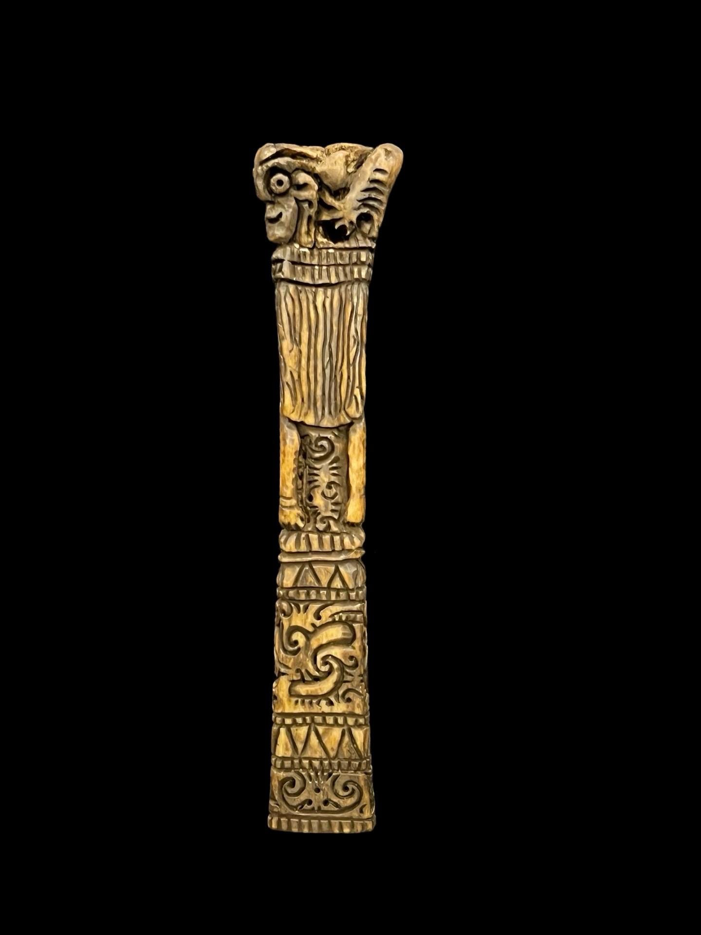 A Beautiful Fine Kayan/kenyah Dayak Bone Carving/house Protector Charm ...