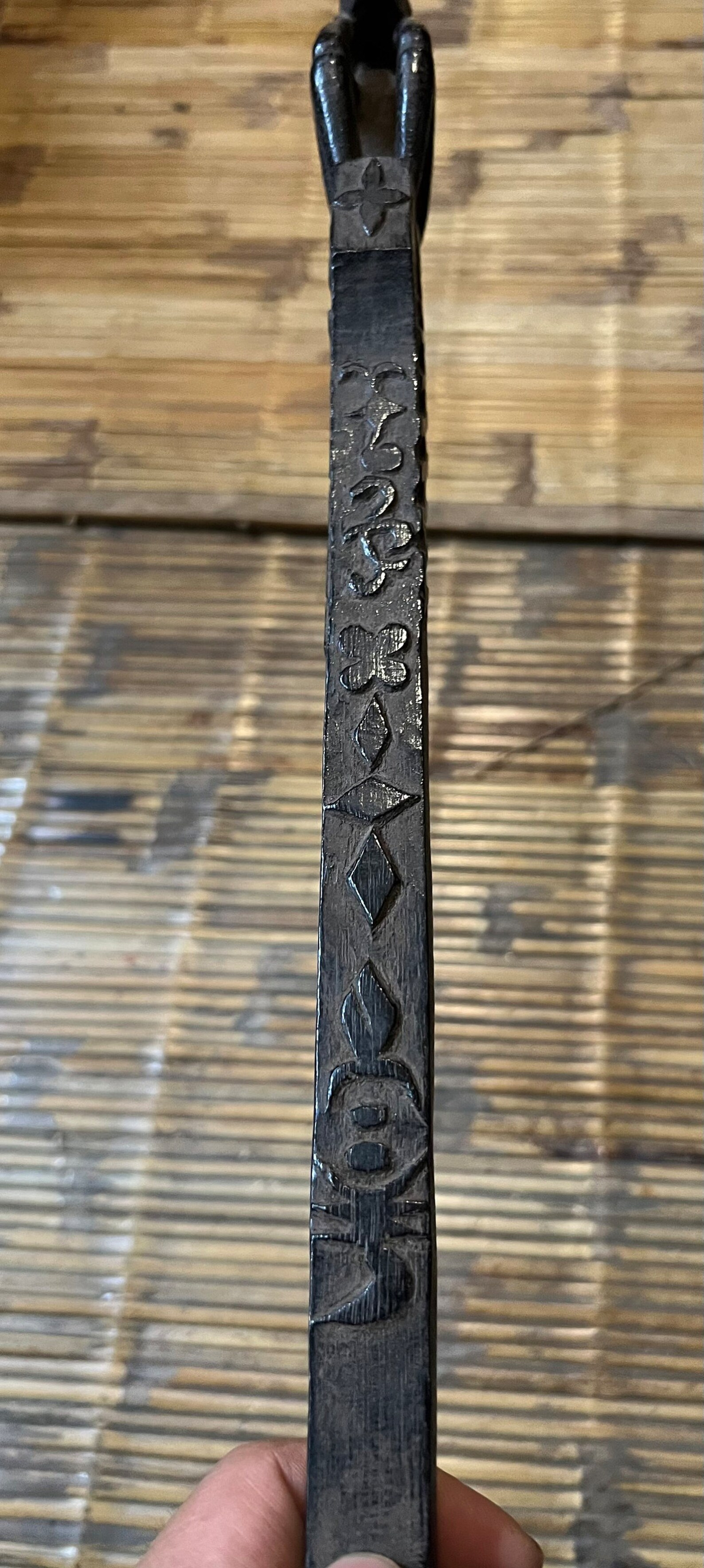 Ibanic Dayak Rice God/tun Tun Pig Charm Stick With Monkey Tail/figure ...