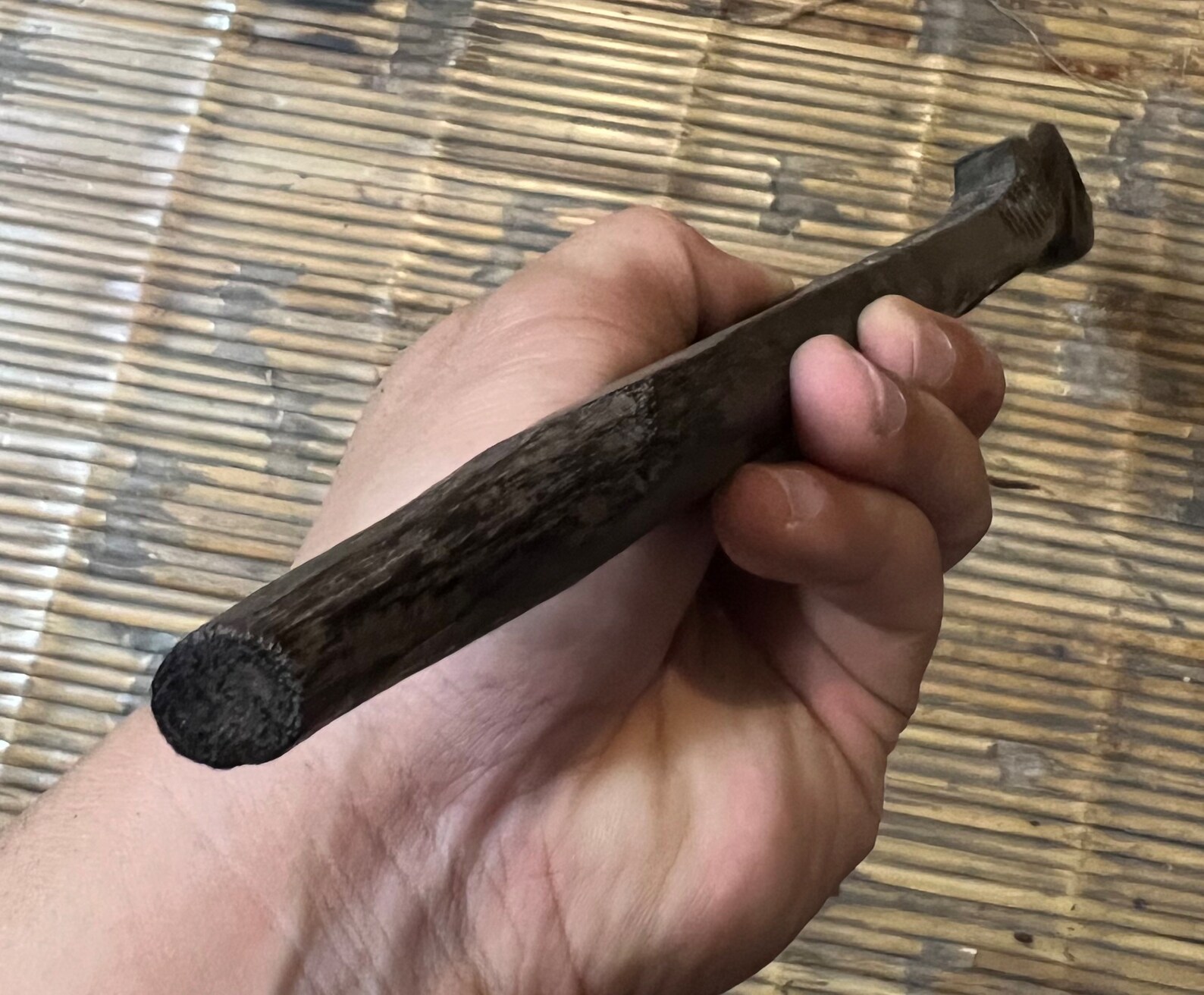 Ibanic Dayak Rice God/tun Tun Pig Charm Stick With Monkey Tail/figure ...