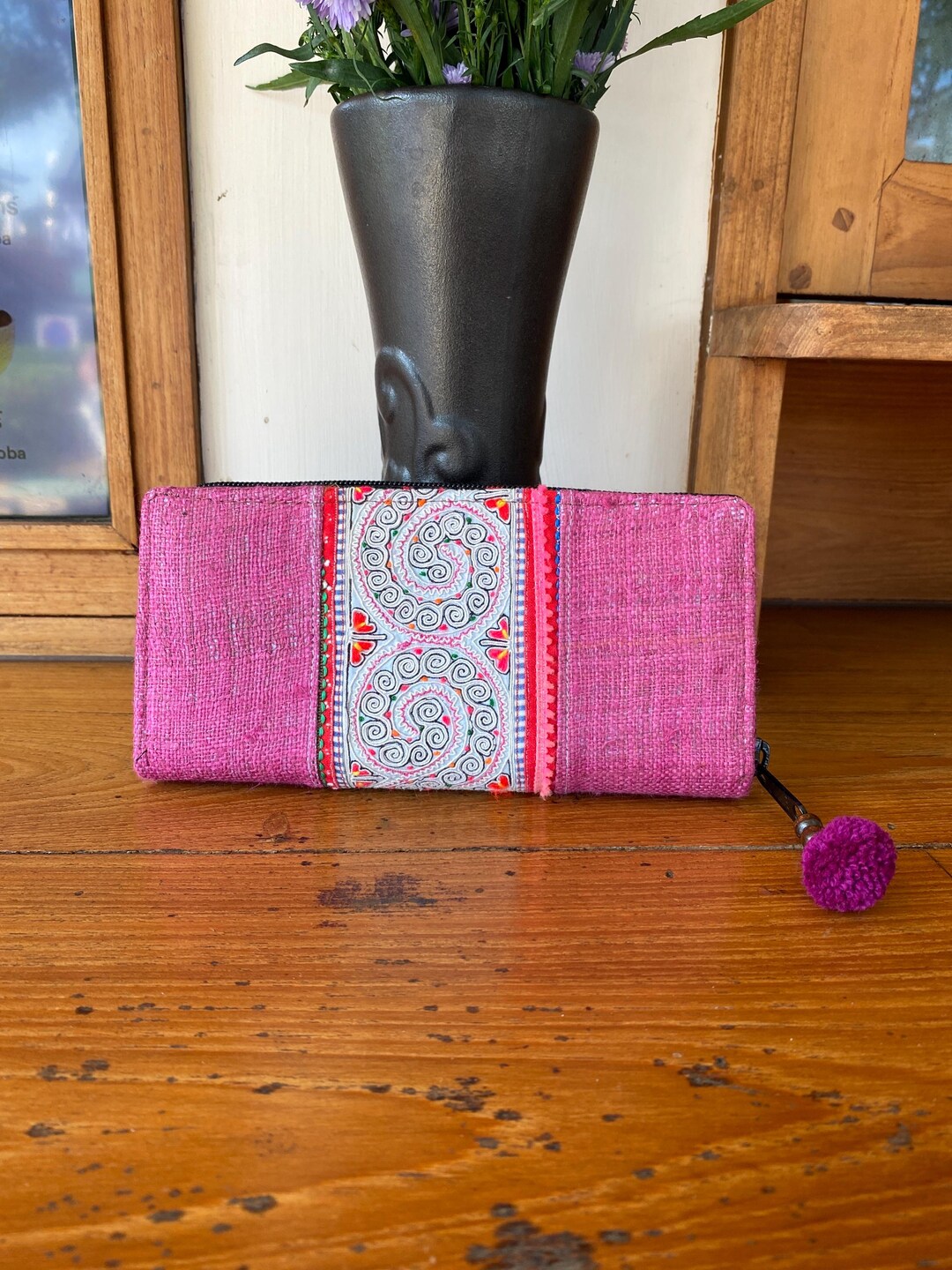 Handwoven Boho Wallet: Colorful Fabric Purse, Northern Thailand - Etsy
