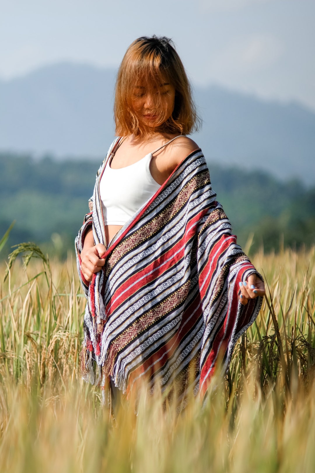 Women's Poncho Outfits/ Festival Poncho/ Mens Hippie Poncho / Women’s ...