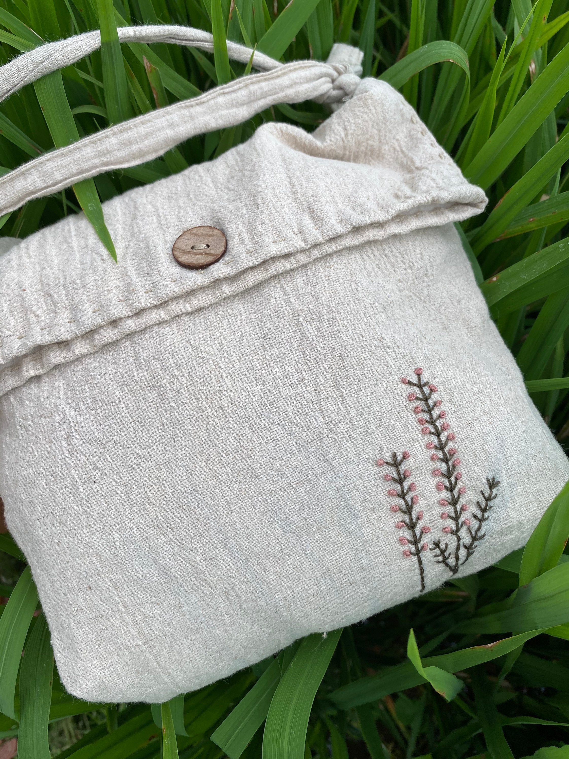 Foldover Crossbody Bag/linen Bag// Boho Bag// Tote - Etsy