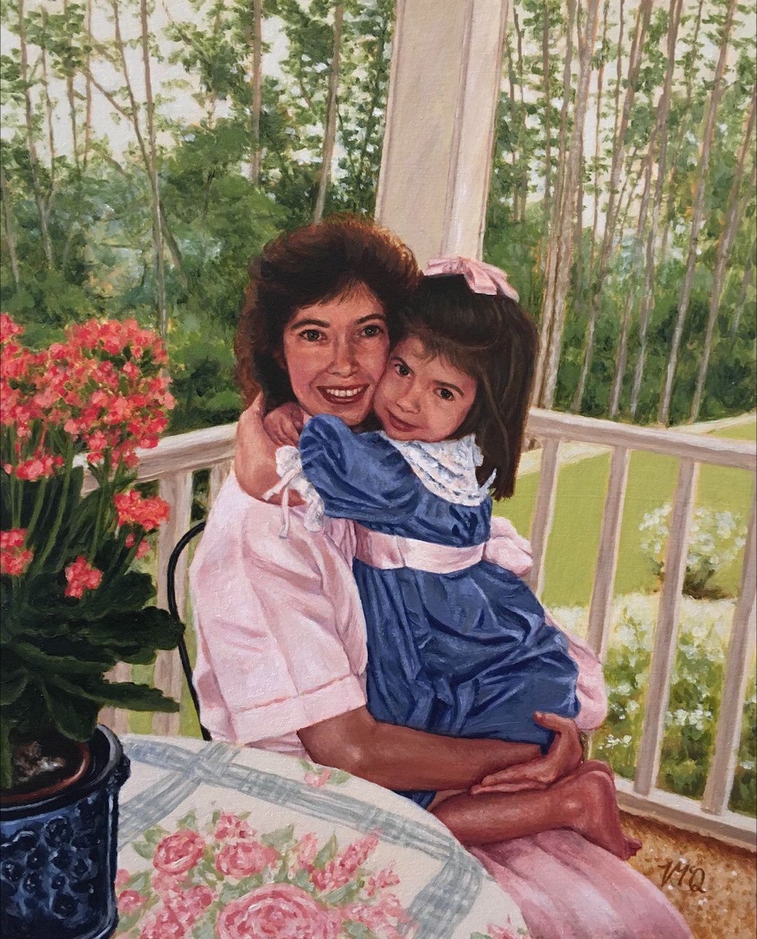 Custom Baby Portrait, Children, Wedding, Memoriam, Dog Oil Portrait ...