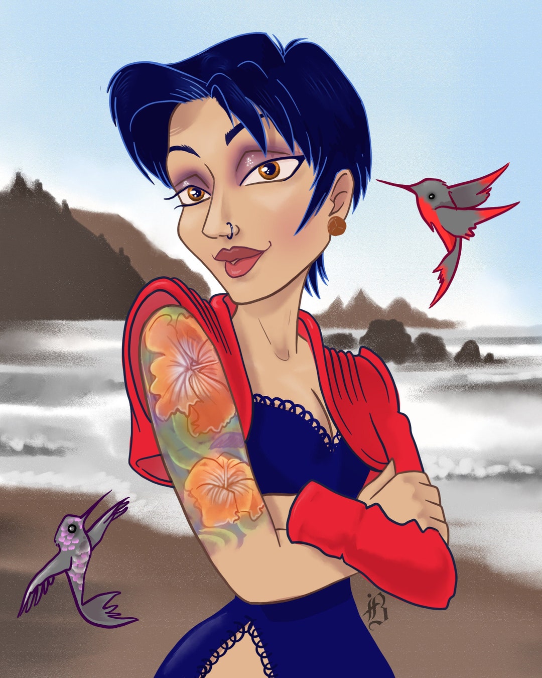DIGITAL Animation-style Portrait Bust or Full-body - Etsy