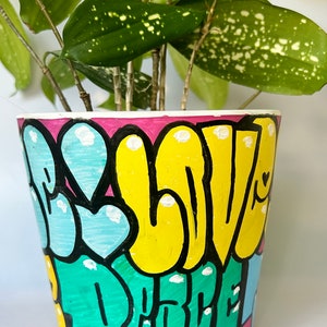 Graffiti Plant Pot - Etsy