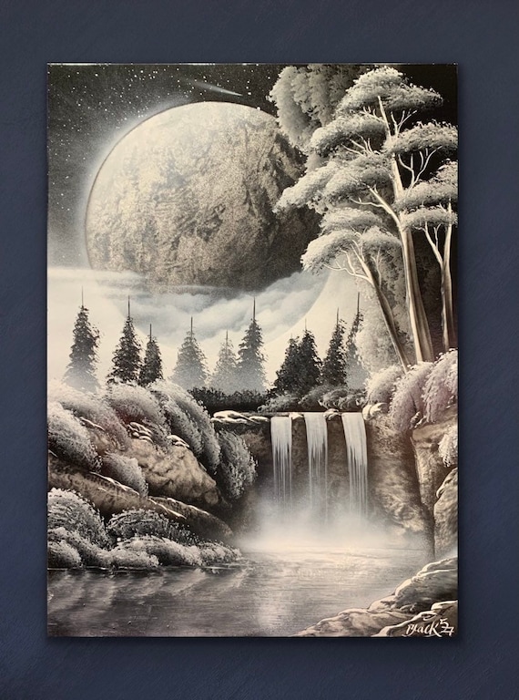 Spray Paint Nature Paintings Candy Space Landscape 🍭 SPRAY PAINT