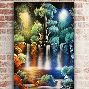 Sun & Moon - Spray Paint Art - Etsy