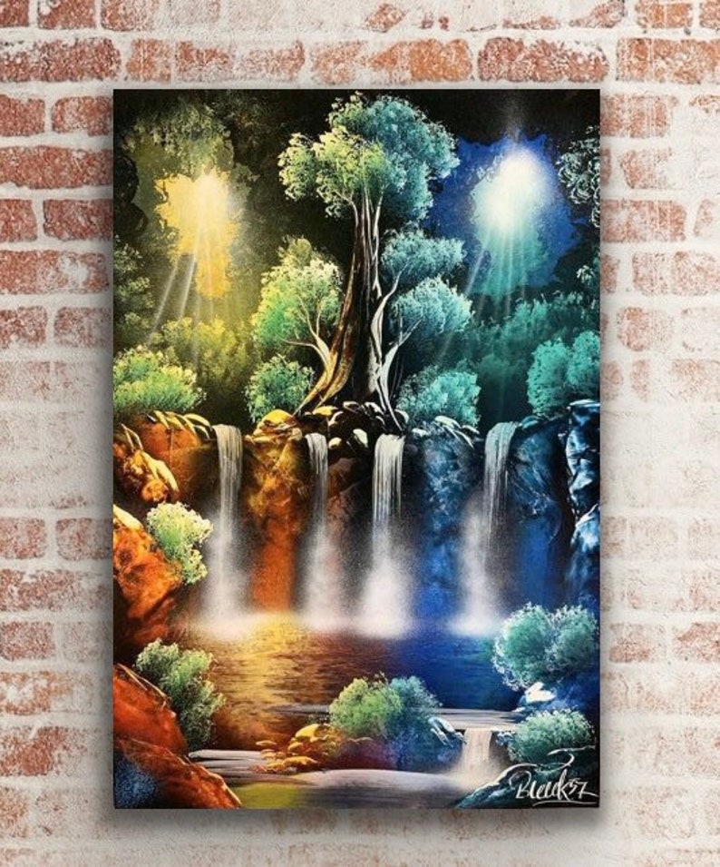 Sun & Moon Spray Paint Art | Etsy