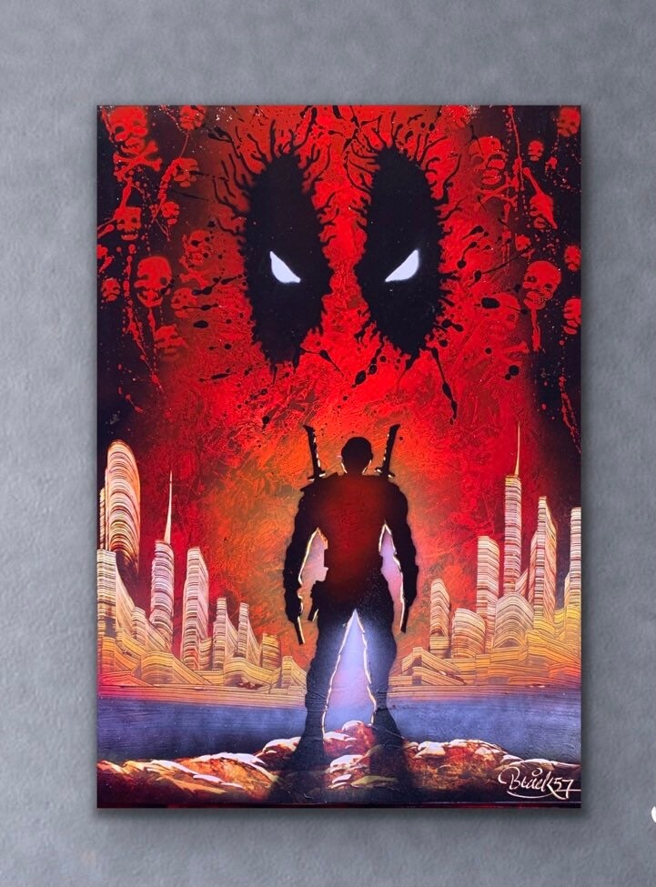 Deadpool - Spray Paint Art - Etsy