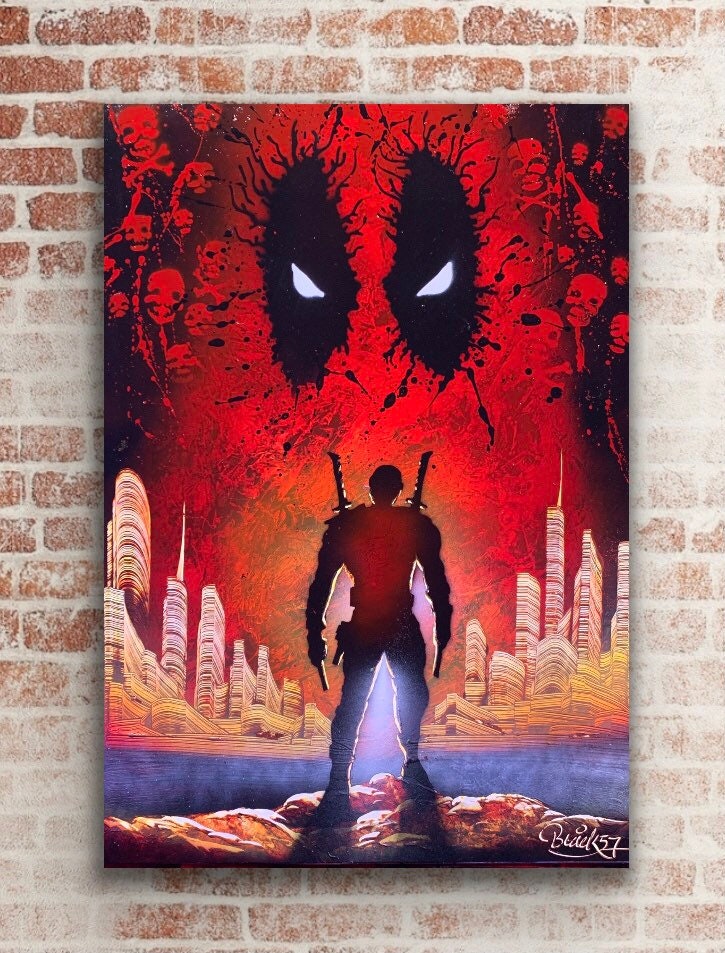 Deadpool - Spray Paint Art - Etsy