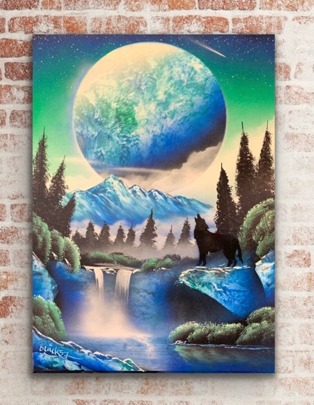 Wolf - Spray Paint Art - Etsy