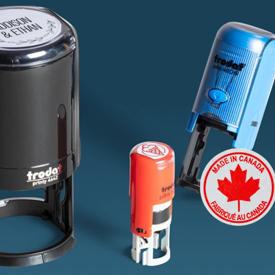 Circle Stamps Logo Stamp Packaging Stamp With Your Logo Self Inking ...