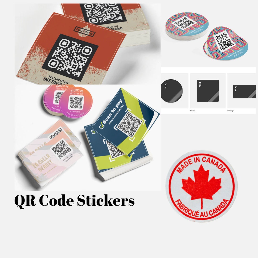 QR Code Stickers reusable Custom QR Code Stickers QR Code Stickers ...