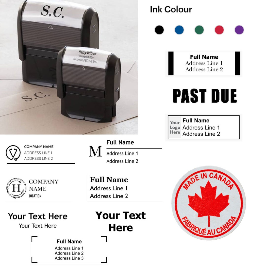 Custom Pre Inked Stamps || Logo Stamp || Packaging Stamp With Your Logo ...
