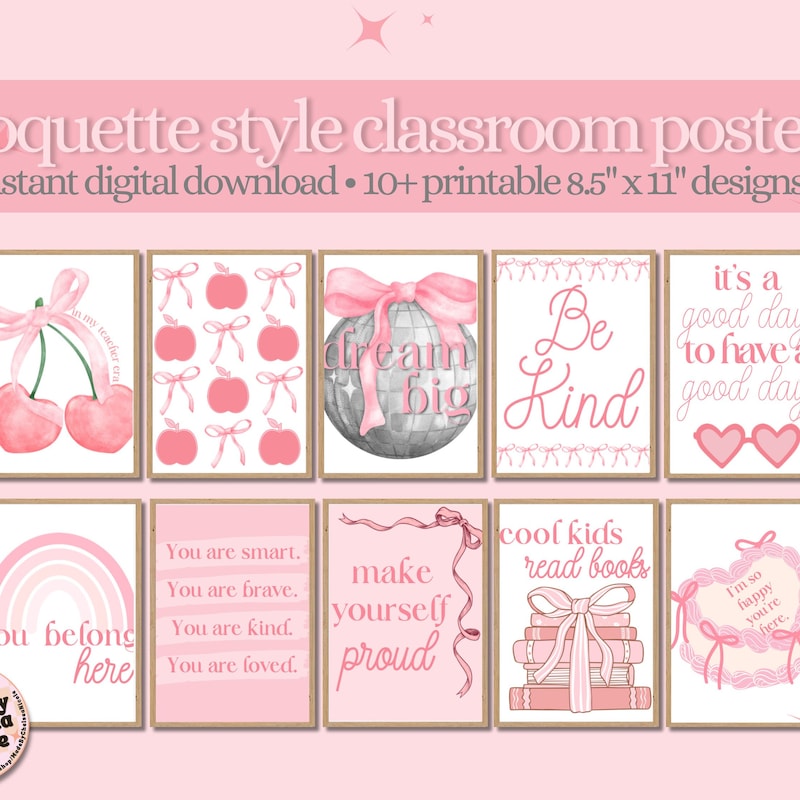 Positive Classroom Posters - Etsy