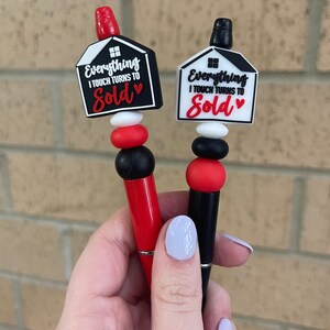 Realtor Beaded Pen or Keychain // Real Estate Agent Gift // Gift for ...