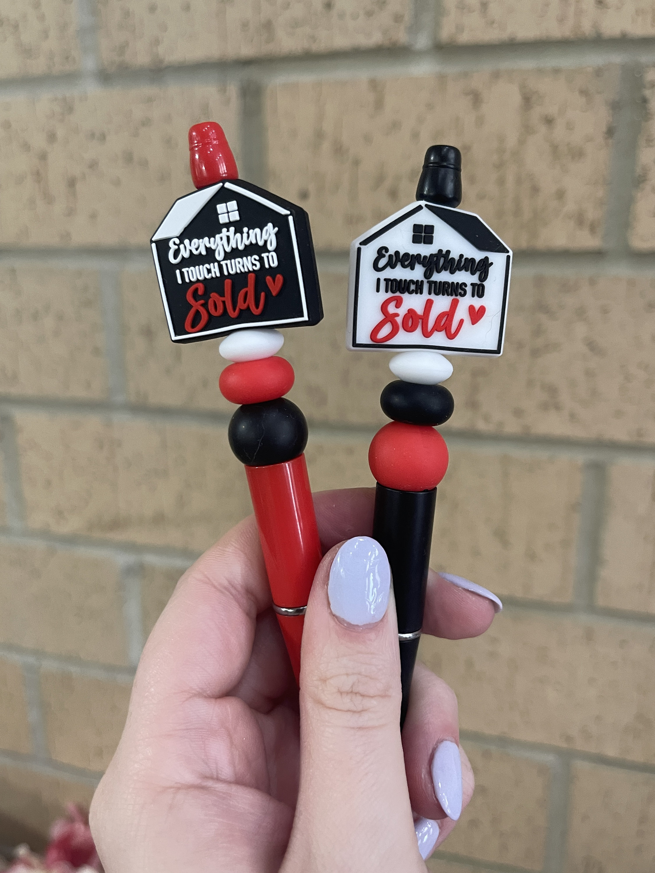Realtor Beaded Pen or Keychain // Real Estate Agent Gift // Gift for ...