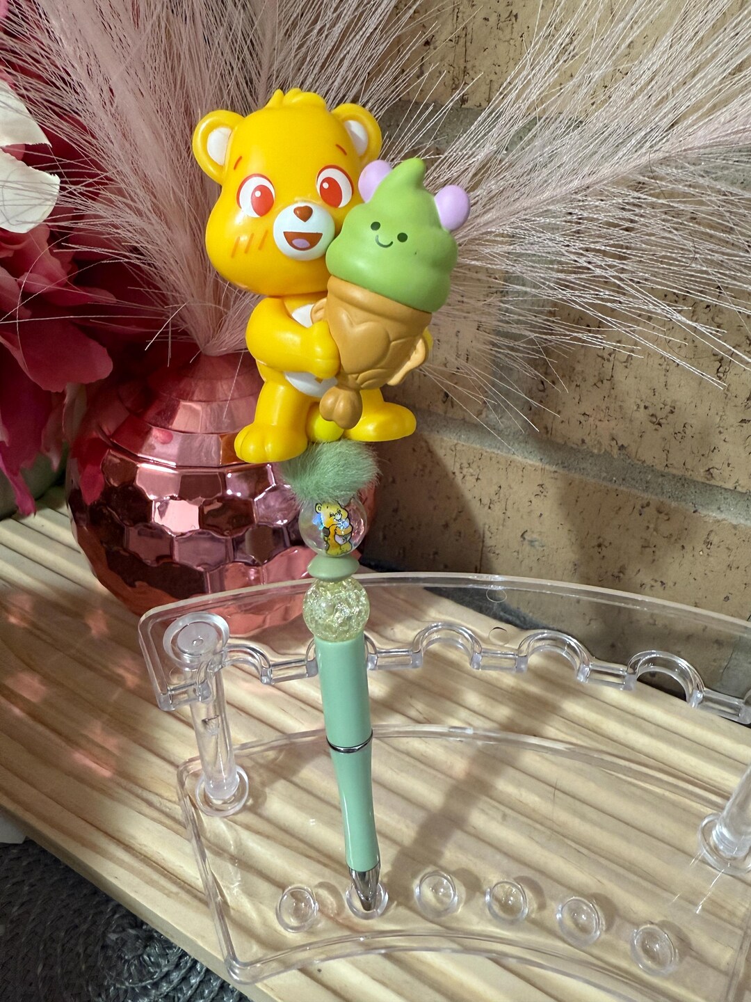 CARE BEAR Pen *with Flaw*// 80s Inspired Pen // Care Bear Inspired Pen ...