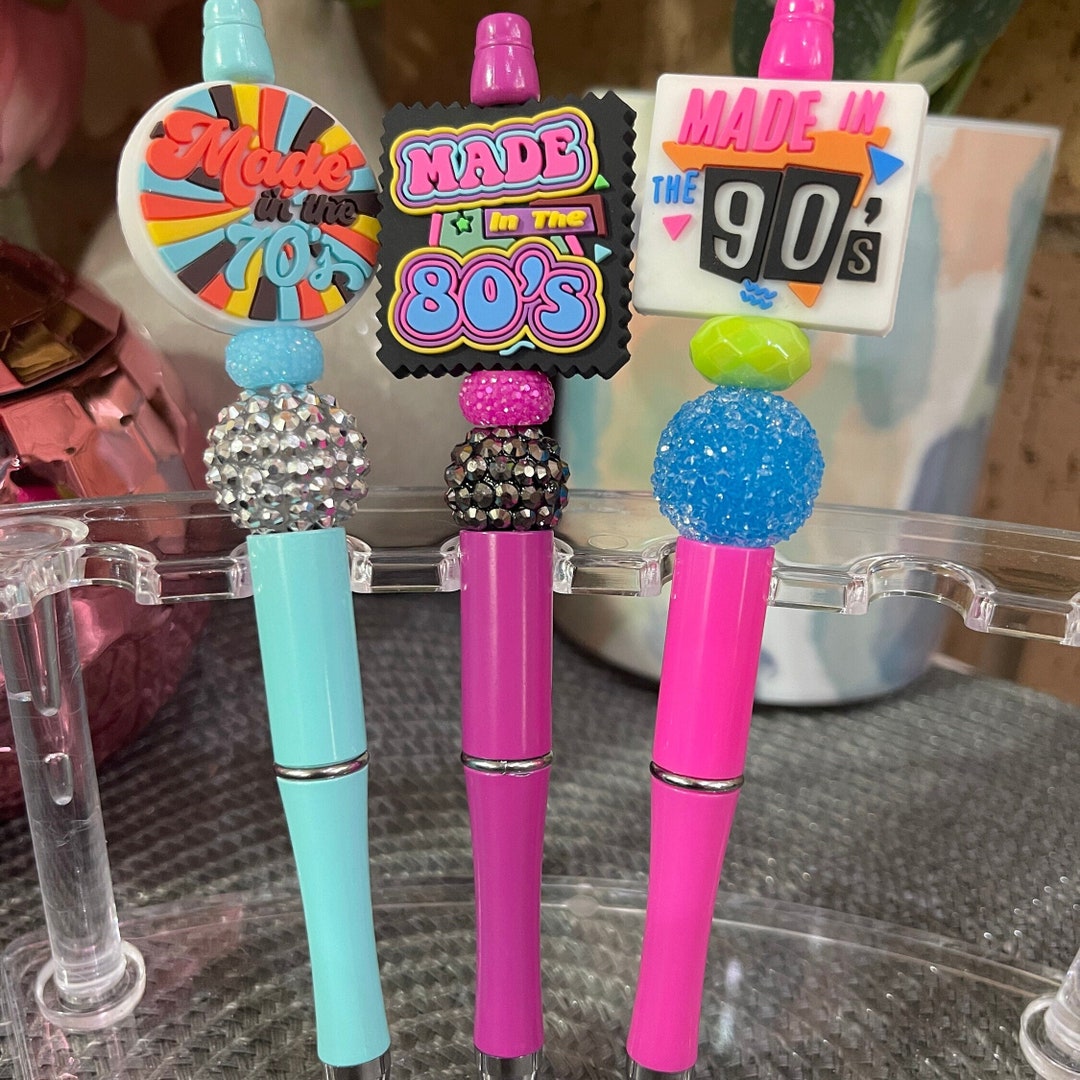 Decades Beaded Pen: 70s, 80s, 90s Novelty Pen - Etsy