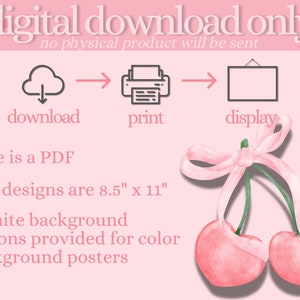 COQUETTE CLASSROOM POSTERS // Cute Classroom Posters // Inspirational ...