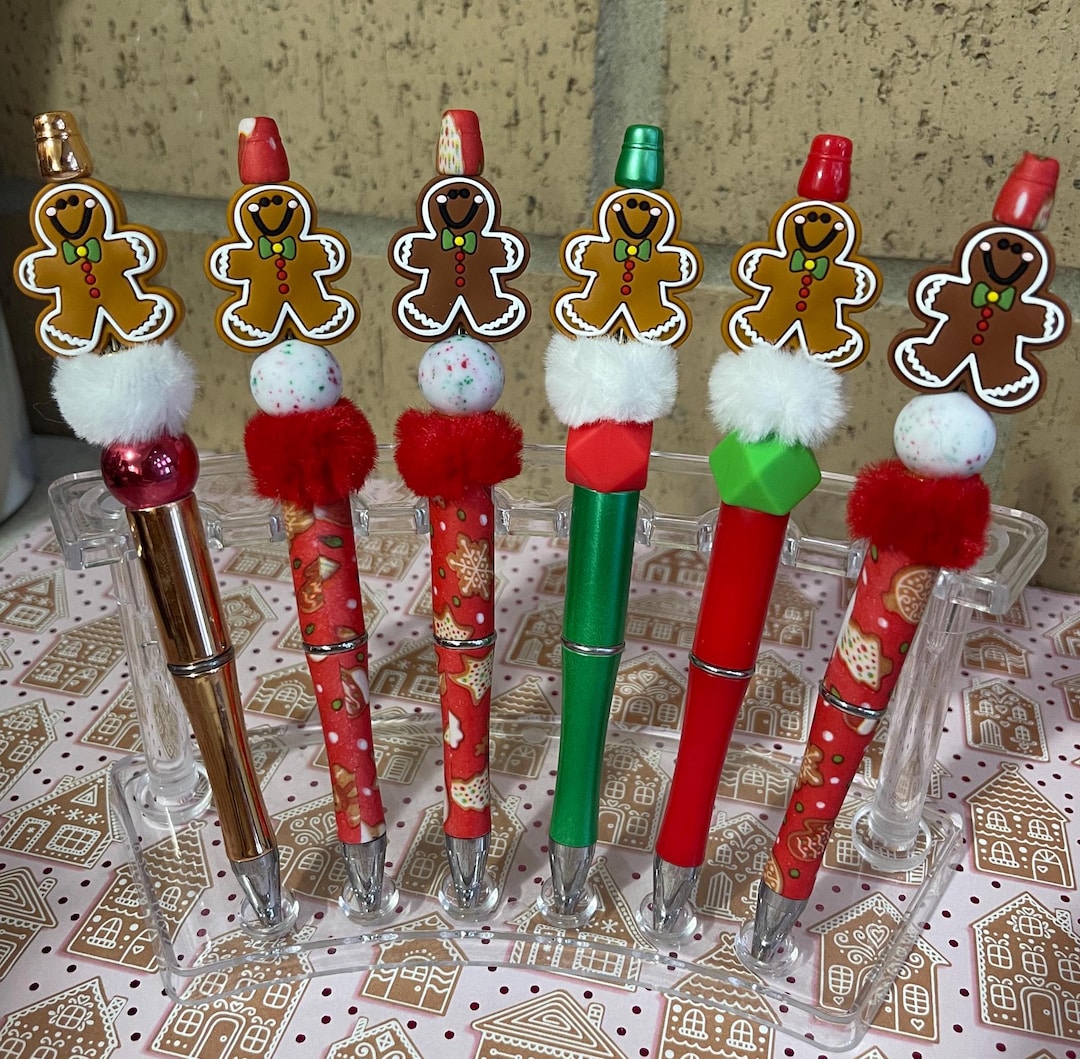 GINGERBREAD Holiday Pen // Gingerbread Man Pens // Gingerbread Accessory // Cute Christmas Pen ...