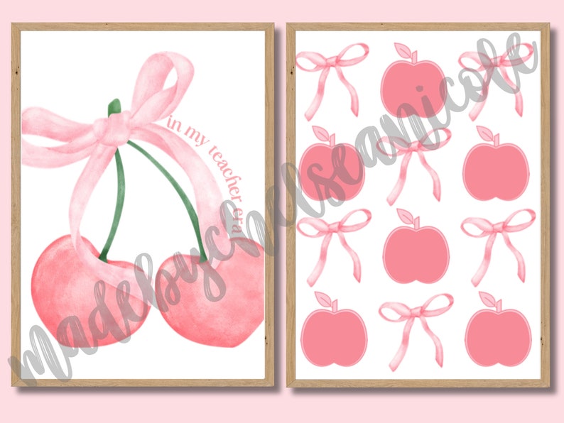 Coquette Classroom Posters // Pink Positive Affirmations (digital ...