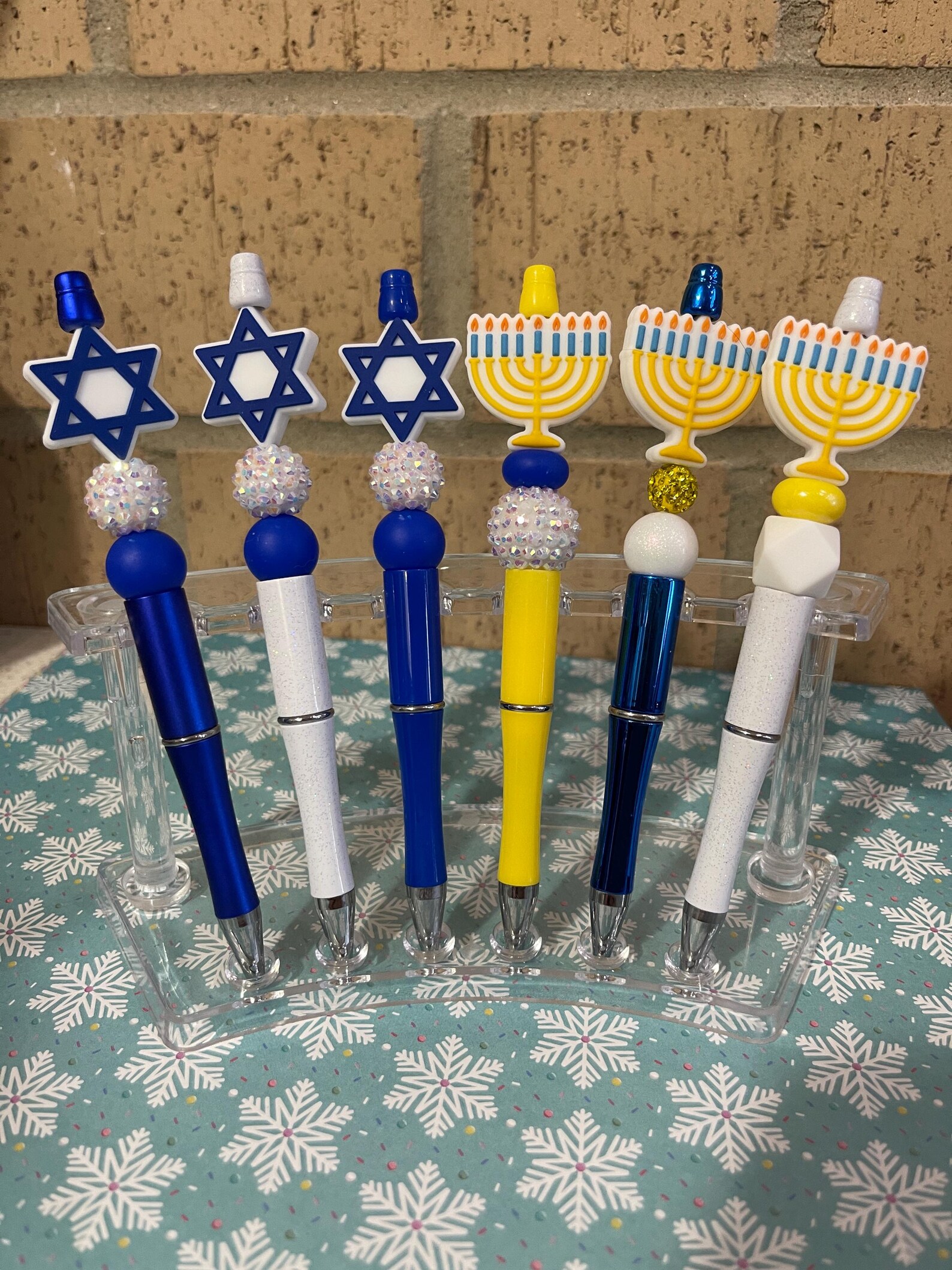HANUKKAH Pens // MENORAH Pens // Star of David Pens // Hanukkah Holiday ...