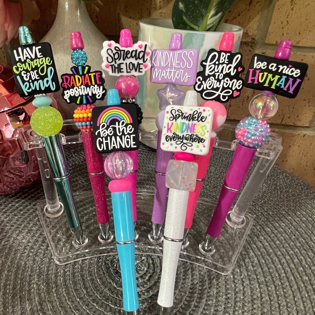 Kindness Beaded Pen // Positive Message Pen // Encouragement Gifts ...
