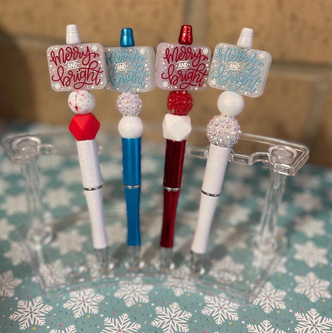 MERRY and BRIGHT Holiday Pen // Cute Christmas Pen // Holiday Pen ...