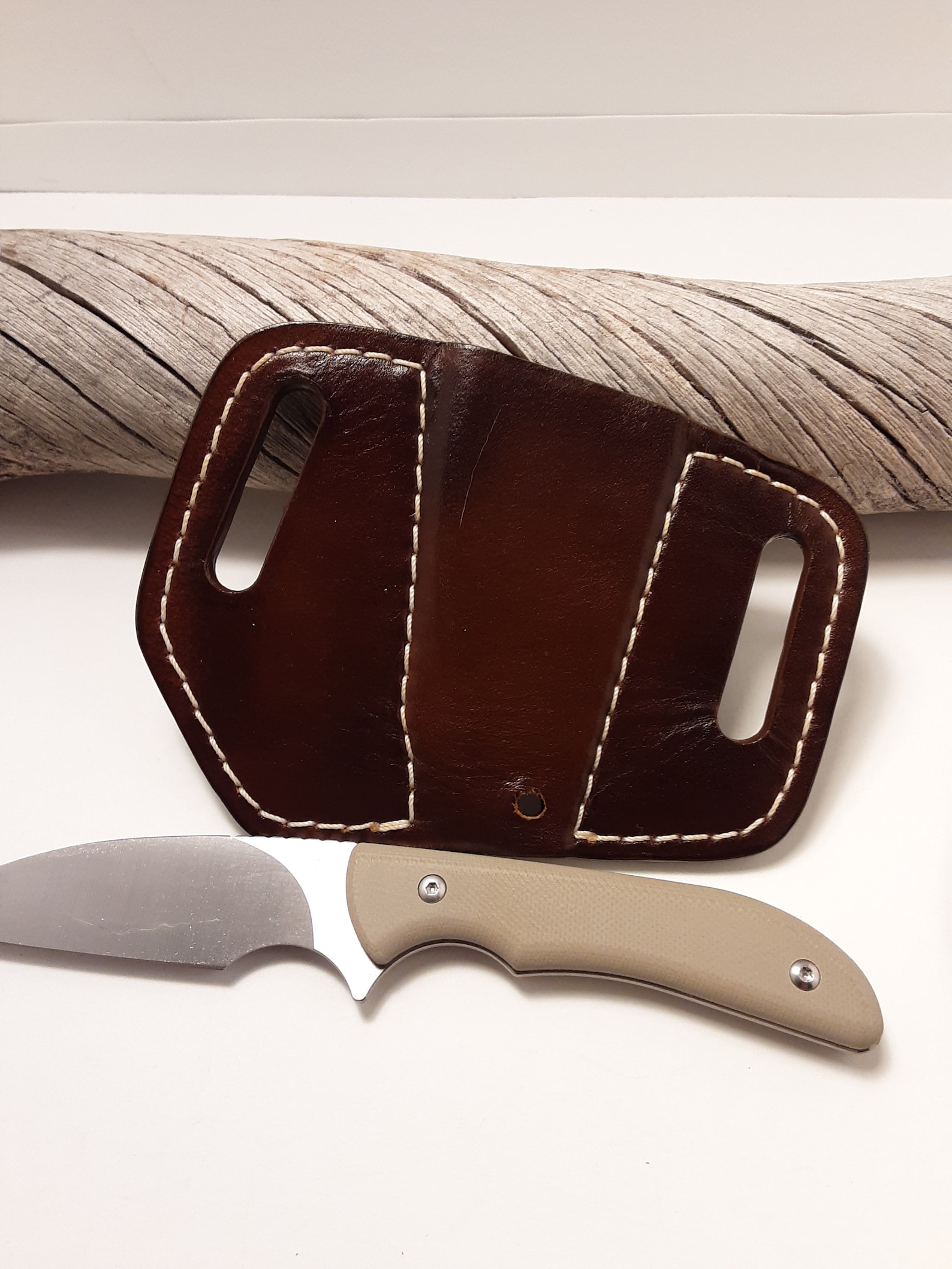 Artisan Cutlery sea snake pancake style sheath | Etsy