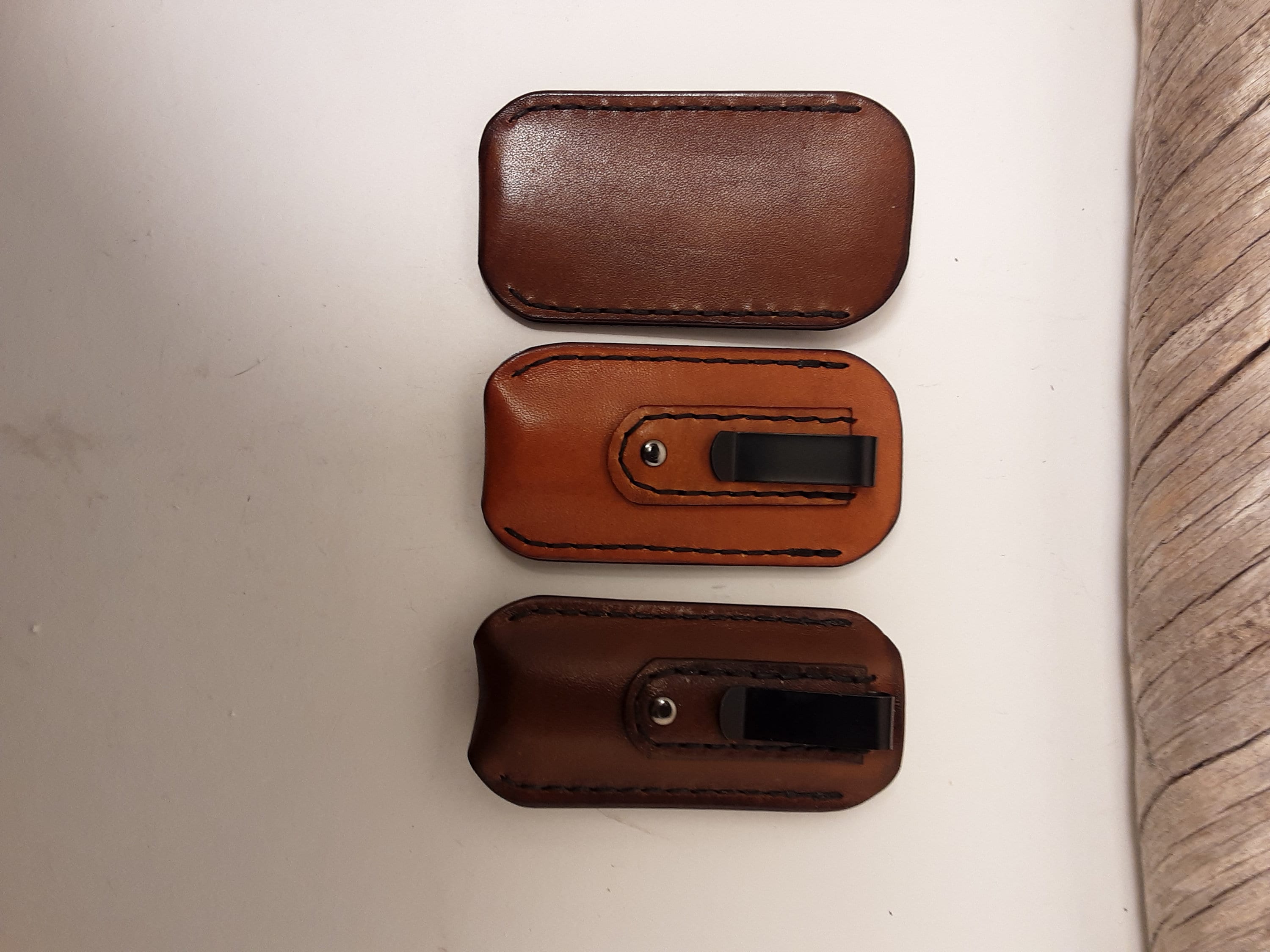 Leather Pocket Slips With Clip - Etsy