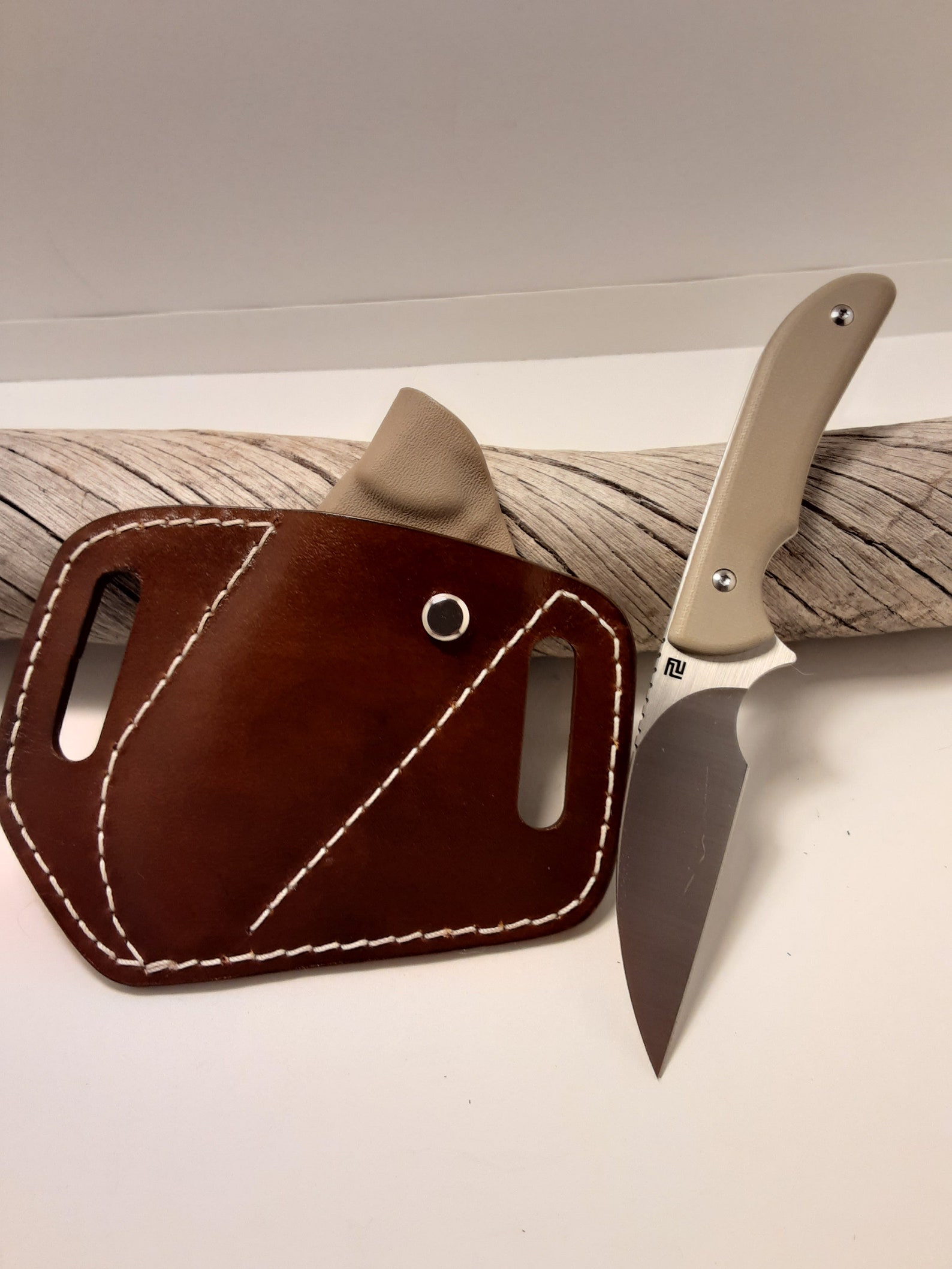 Artisan Cutlery sea snake pancake style sheath | Etsy