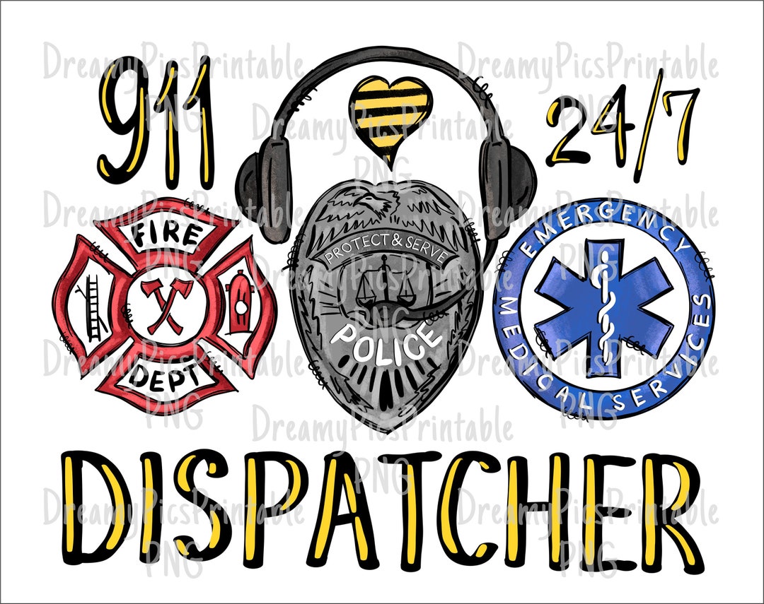 911 Png, 24 7, Dispatcher Png, Dispatcher Shirt Print, Dispatch ...