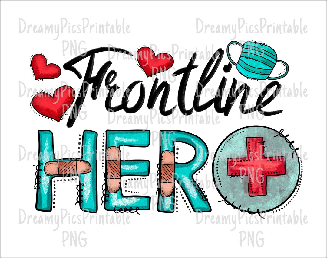 Frontline Hero Png File - Etsy