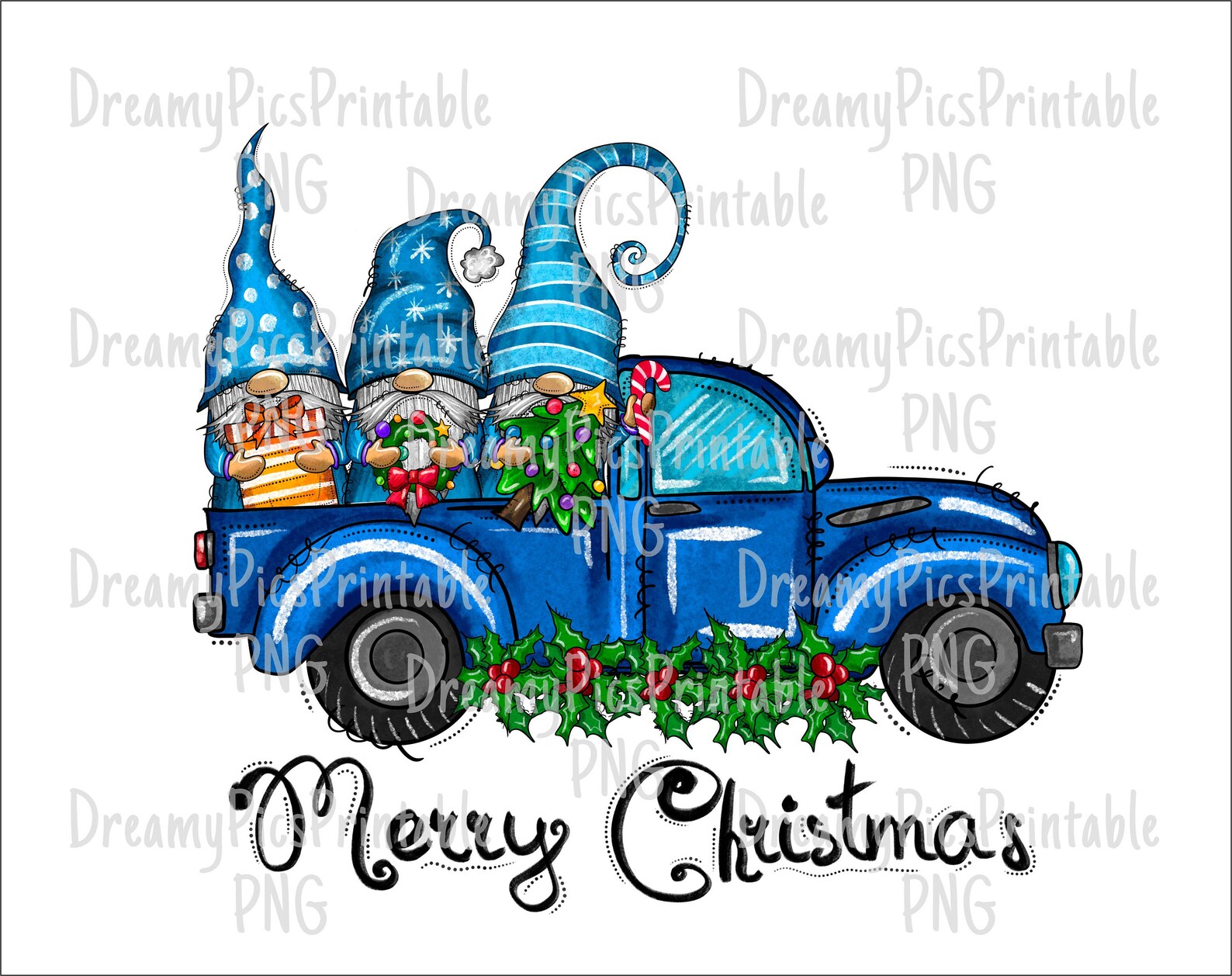 Christmas Gnomes Truck Png File - Etsy