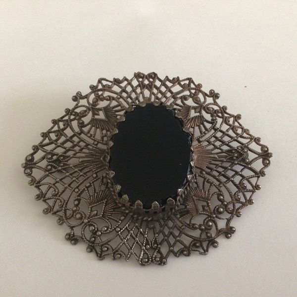 Filigree Brooch - Etsy